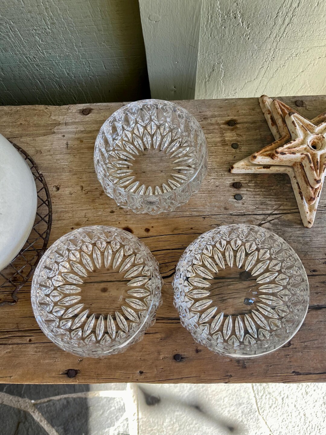 Gorham Crystal / Crystal Bowls / Althea Pattern / 3 Bowls / Full Lead ...