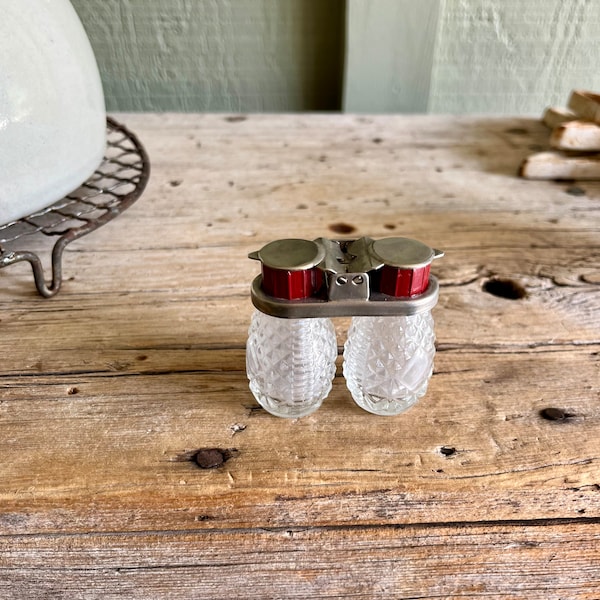 Red Top Salt Pepper - Etsy