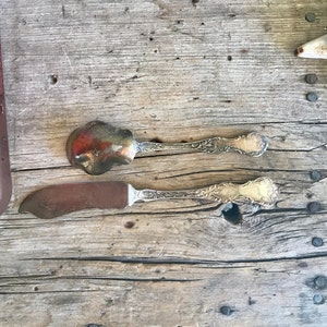 Silver Plate / R Wallace / 1835 / Master Butter Knife / Serving Spoon ...