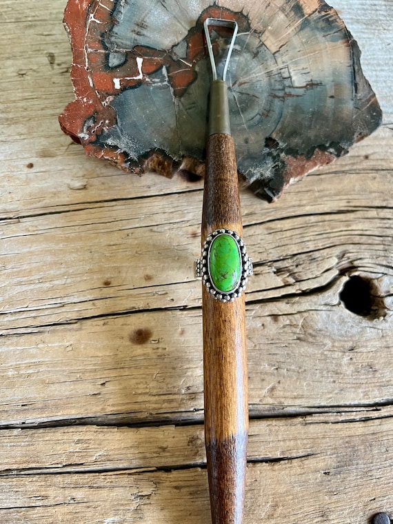 Sterling Silver / Gaspeite Gemstone / Green Gemstone … - Gem