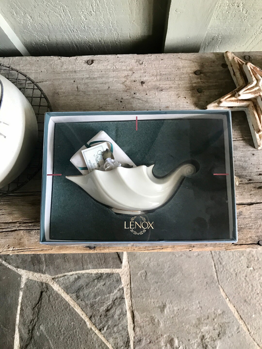 Lenox China / Fruits of Life / Cream Cornucopia / Gold Trim / Boxed Set ...