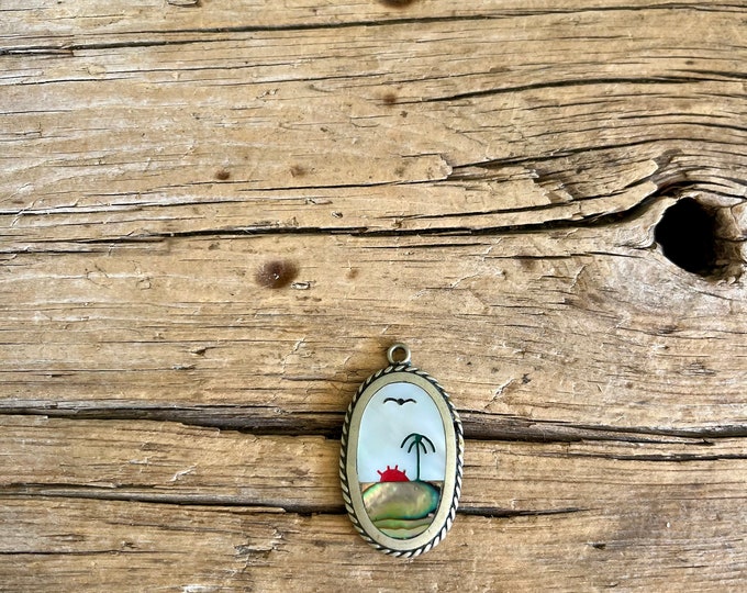 Alpaca Silver / Beach Scene / Abalone Shell / Mother of Pearl / Sunset ...