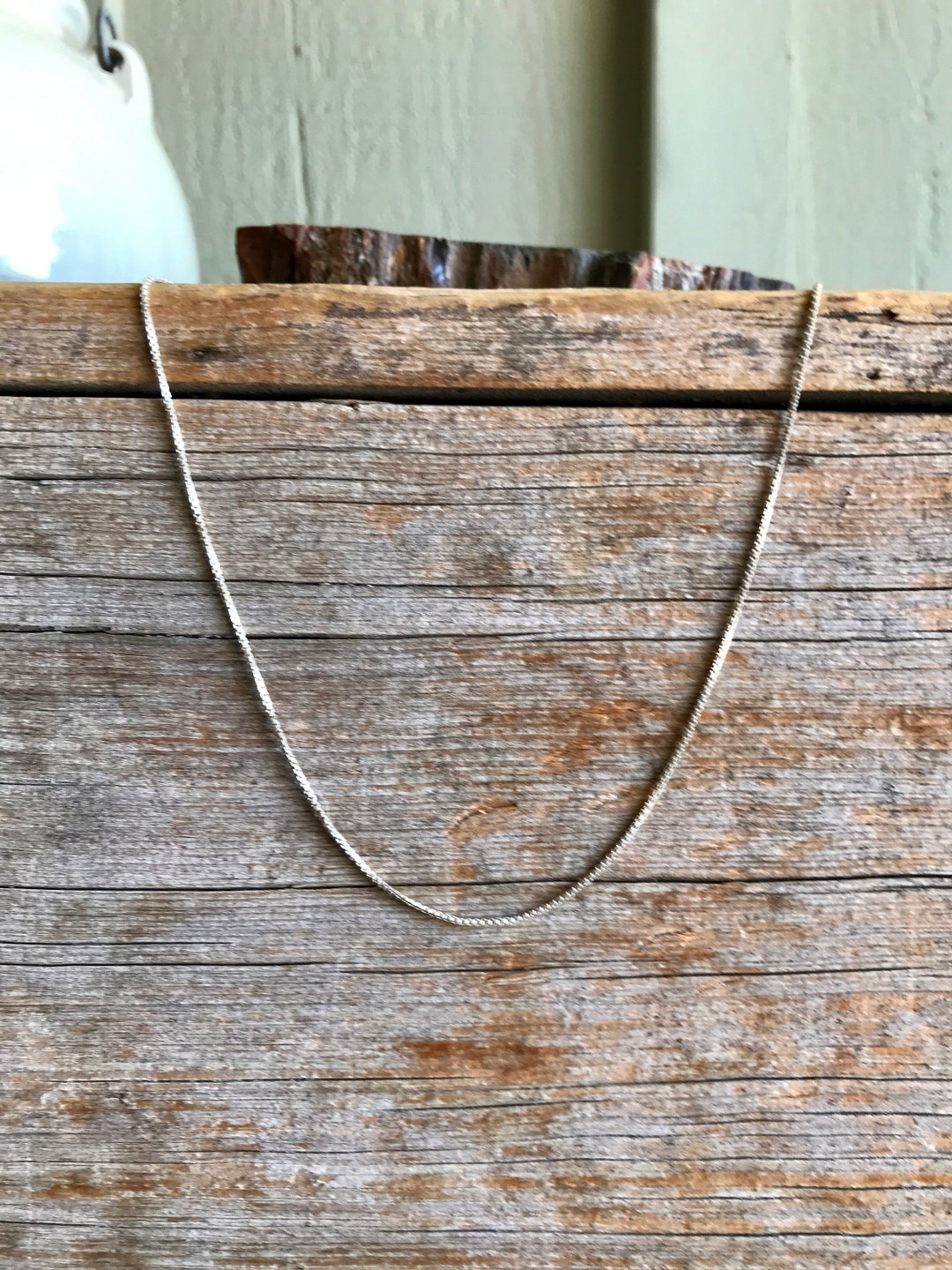 Sterling Silver / Chain Necklace / Box Chain / 20 Inch / Unisex / Made ...