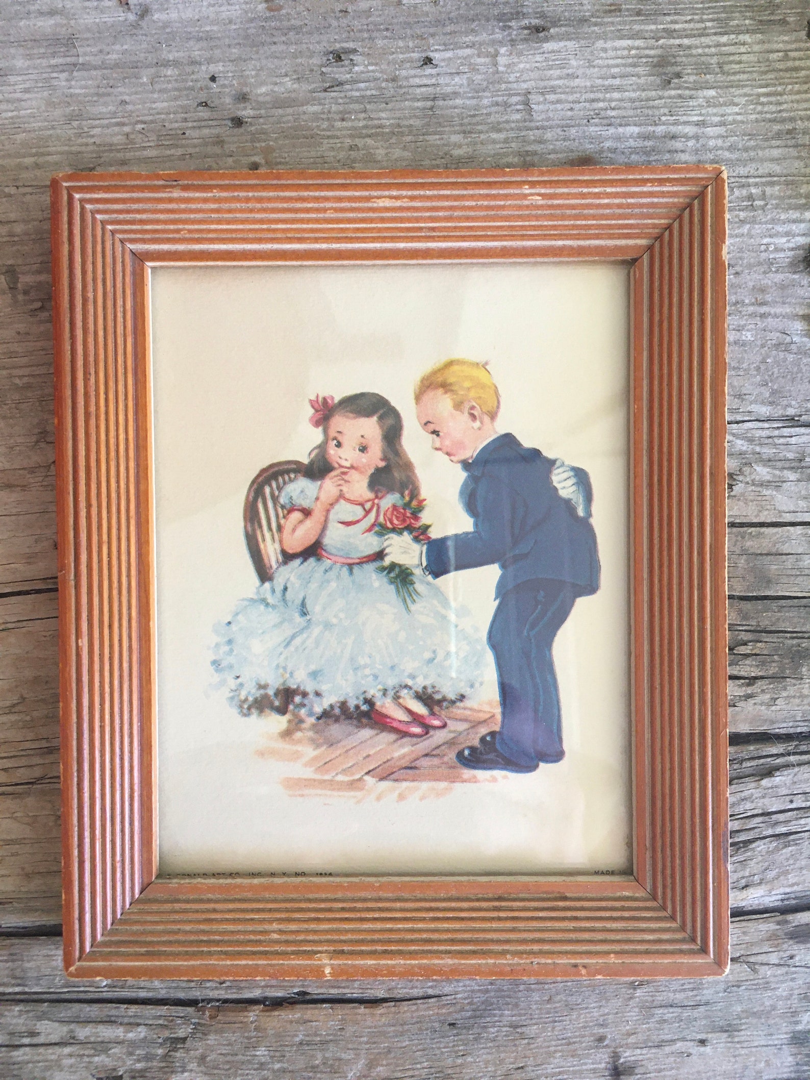 Donald Art Inc / Framed Prints / No 1834 / No 1835 / Girl and | Etsy