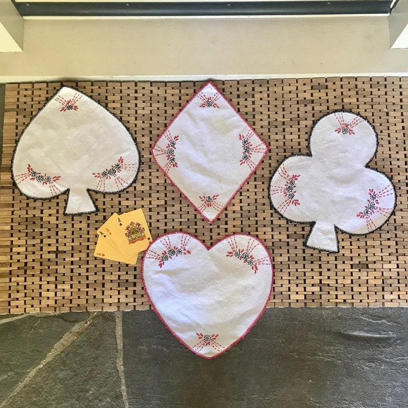 Playing Card Embroidery - Etsy