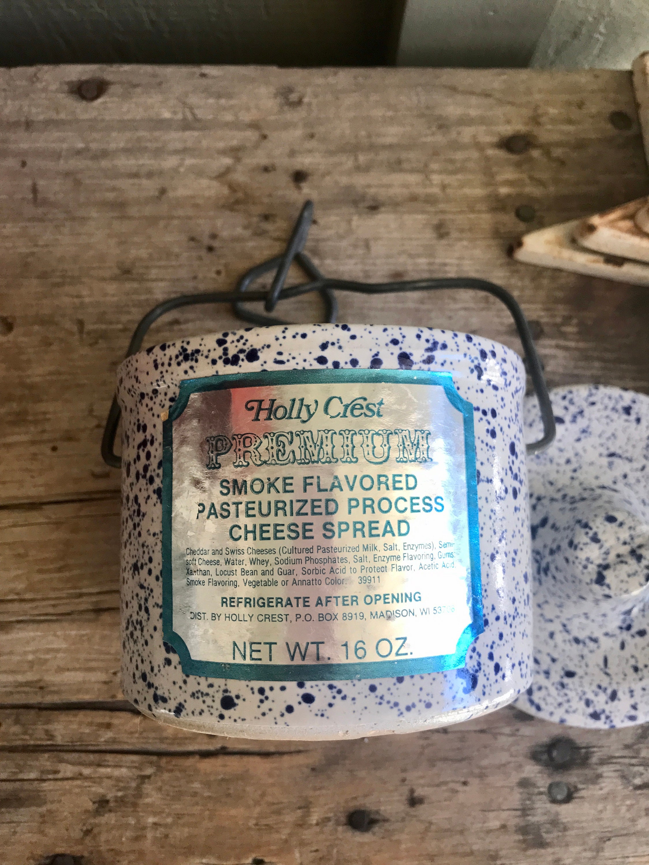 Holly Crest / Premium Cheese Spread / Cheese Crock / Butter Crock ...