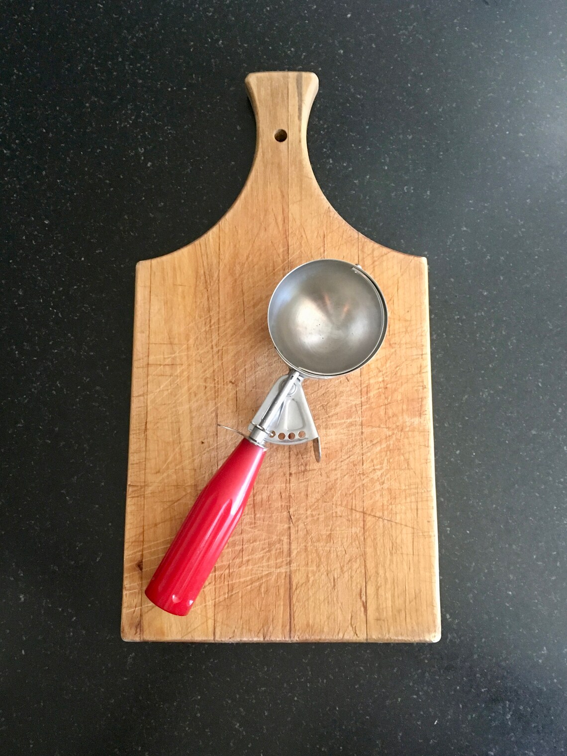 Maid of Honor / Stainless Steel / Scoop / Cherry Red Bakelite Handle ...