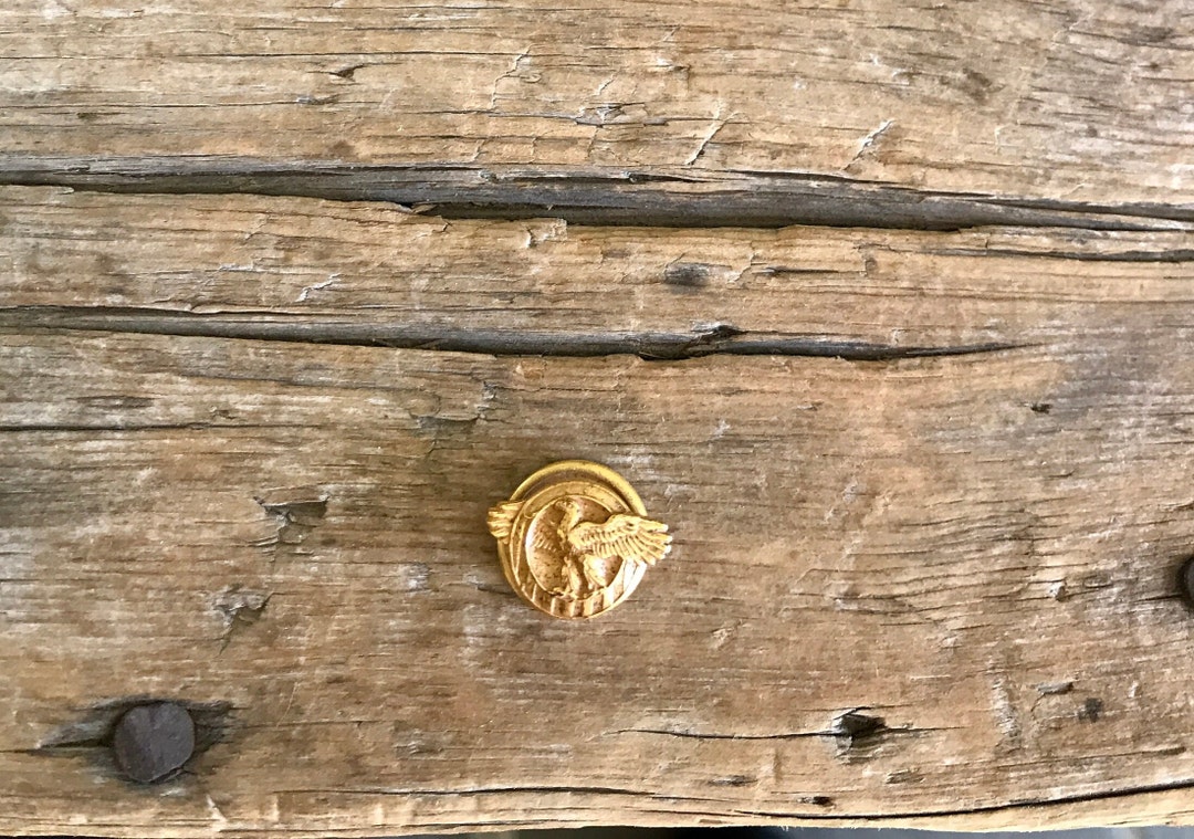 Gold Tone / WWII Honorable Discharge / Ruptured Duck / Lapel Pin ...
