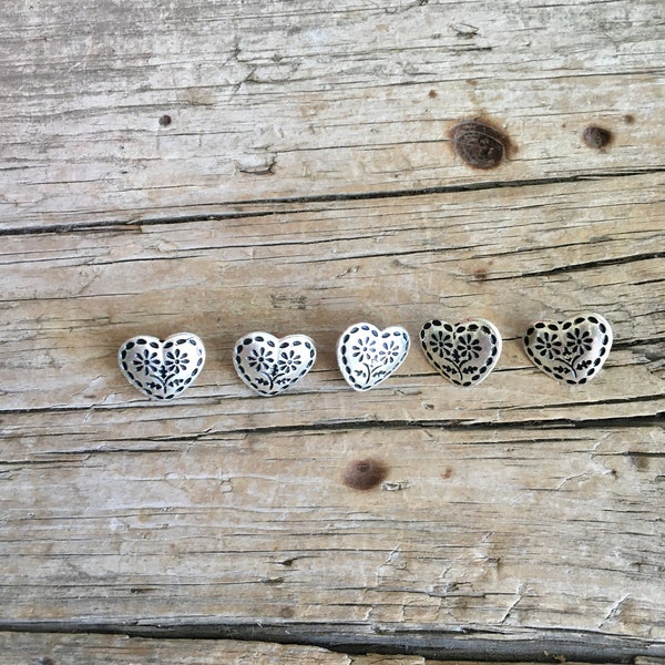 Heart Shape Buttons - Etsy