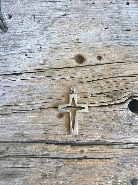 sterling silver large cross - Gem