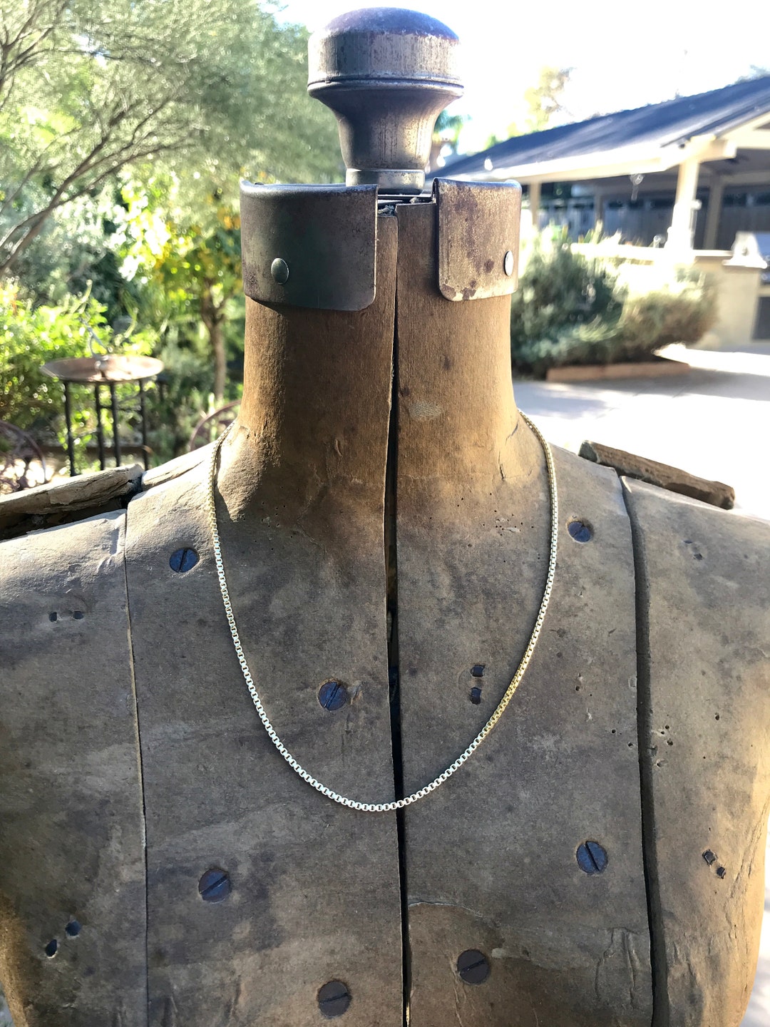 Sterling Silver / Gold Vermeil / Box Chain / 20 Inch Necklace - Etsy