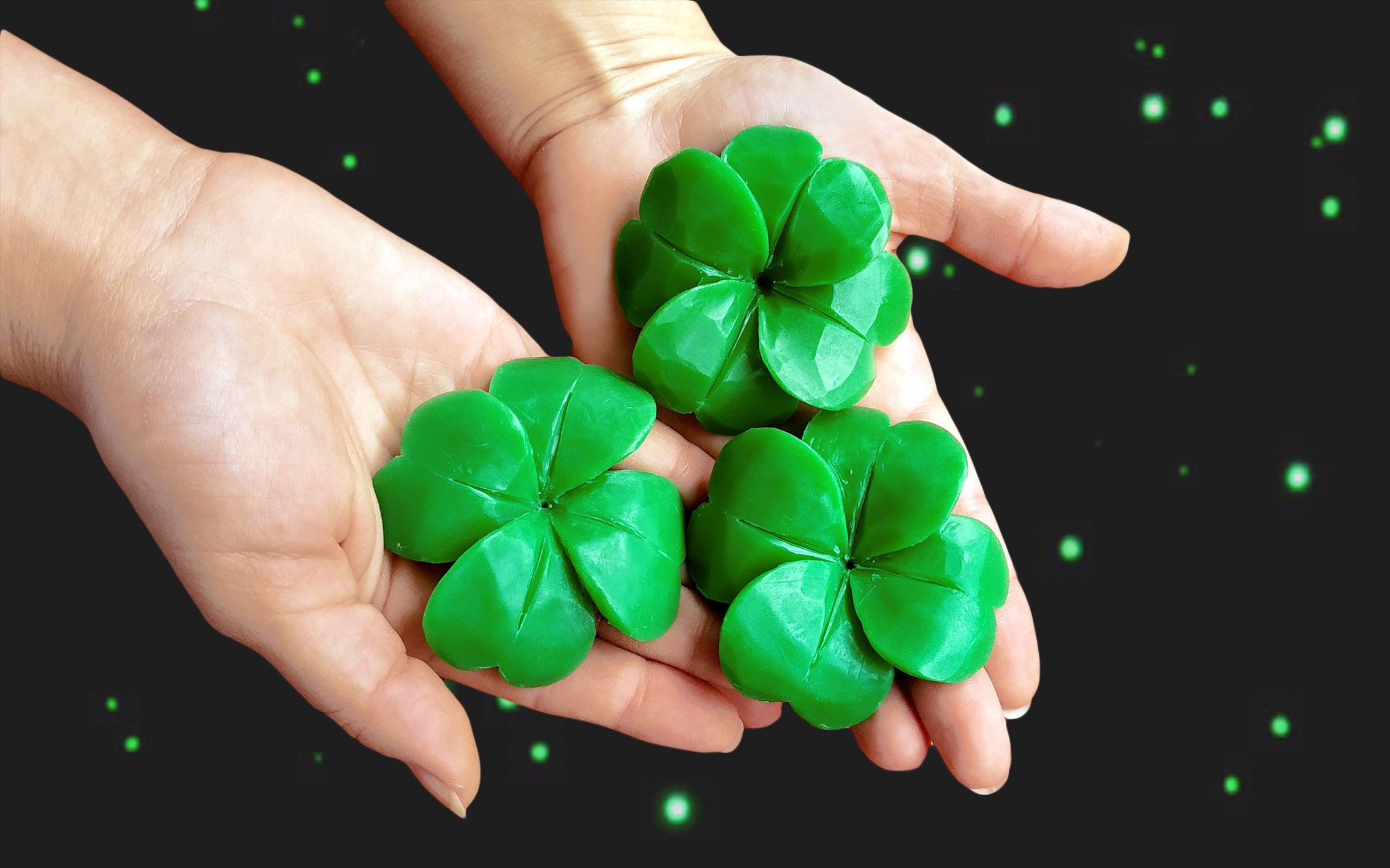 Set of 4 Soap Clover, 4 Leaf Clover Soap, St. Patrick Gift, Carving ...