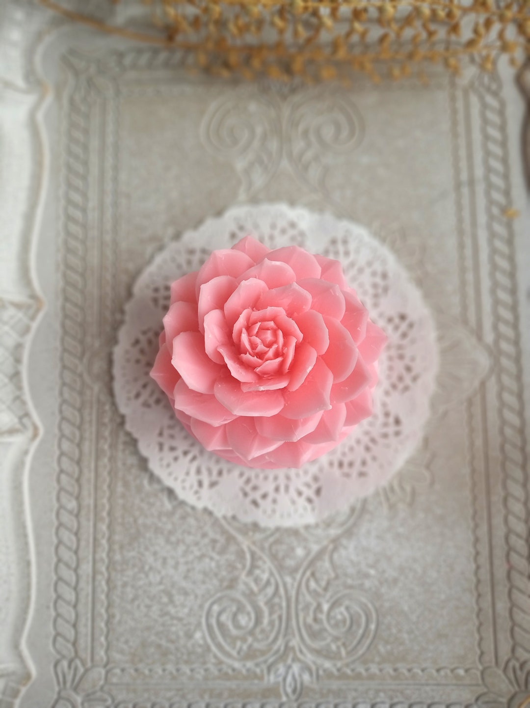 Carving soap lotus, pink lotus soap, wedding soap, hand carved soap ...