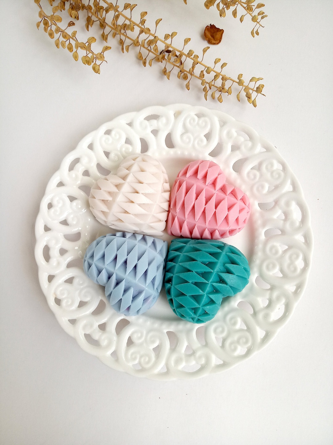 Valentine Mini Heart Soaps, Wedding Favors Soaps, Guest Gifts Soaps ...