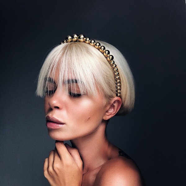 Gold Headpiece - Etsy