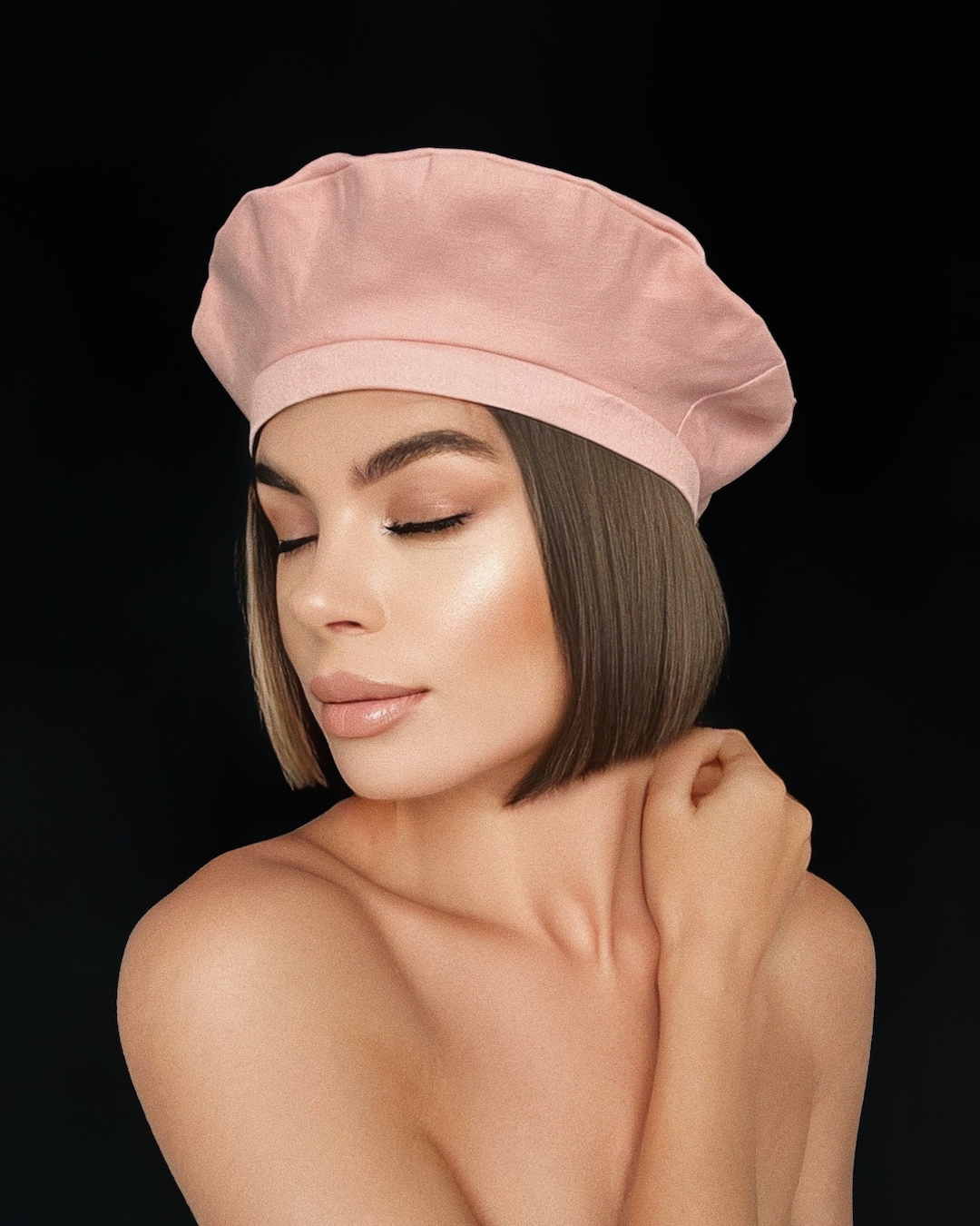 Pink Beret Pink Beret Hat Pink Headpiece Pink Headdress - Etsy