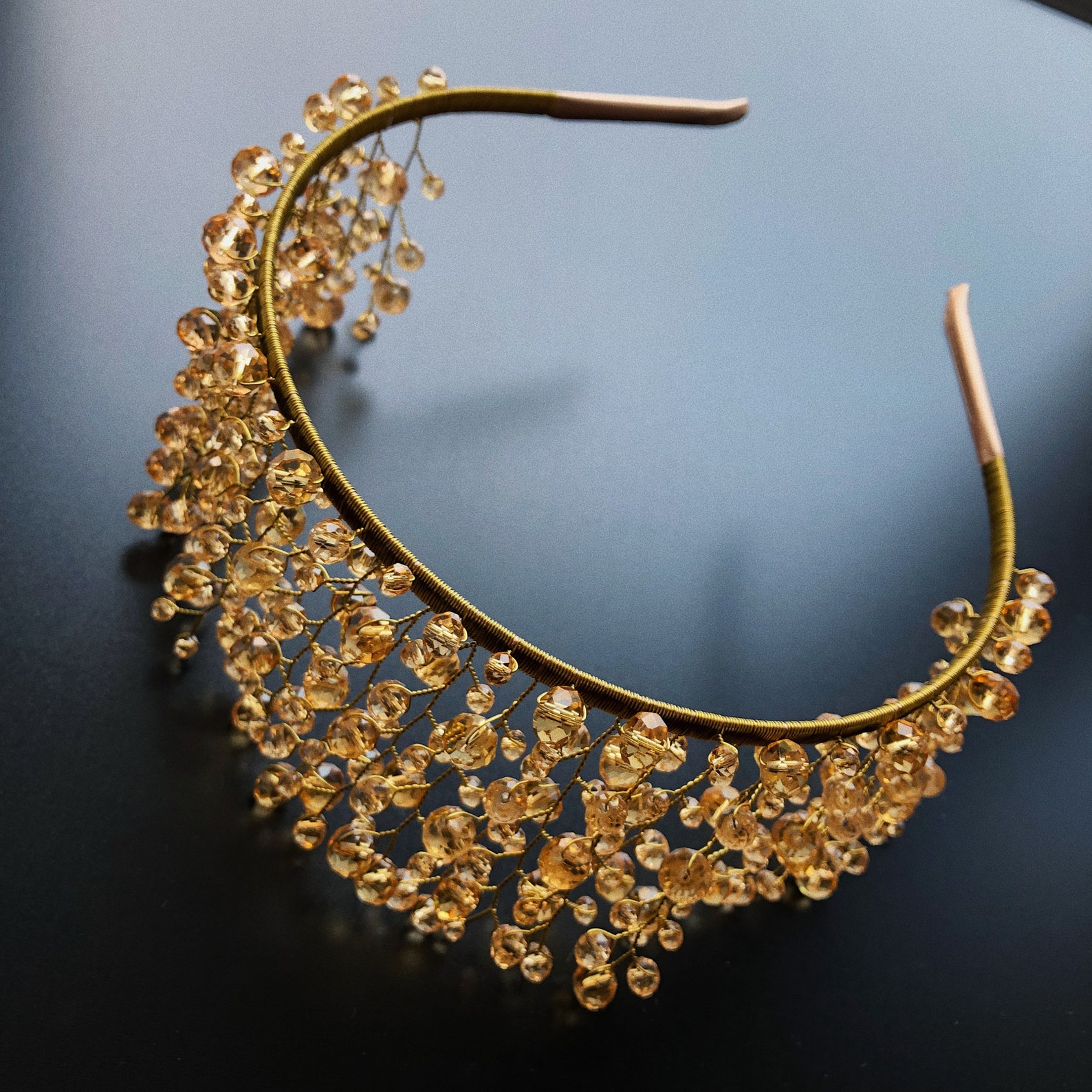 Gold Headpiece Gold Crown Crystal Tiara Crystal Headpieces | Etsy