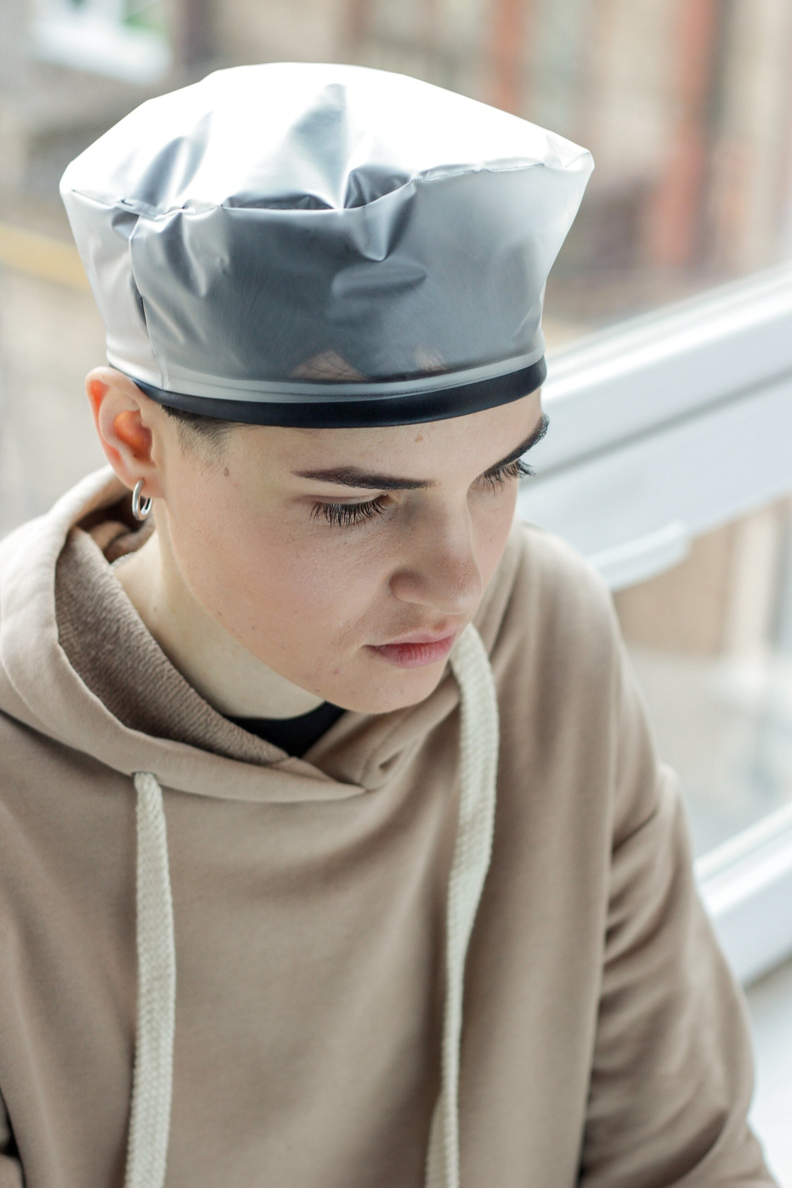 Beret Clear Hat Clear Headdress Raincoat Clear Beret - Etsy