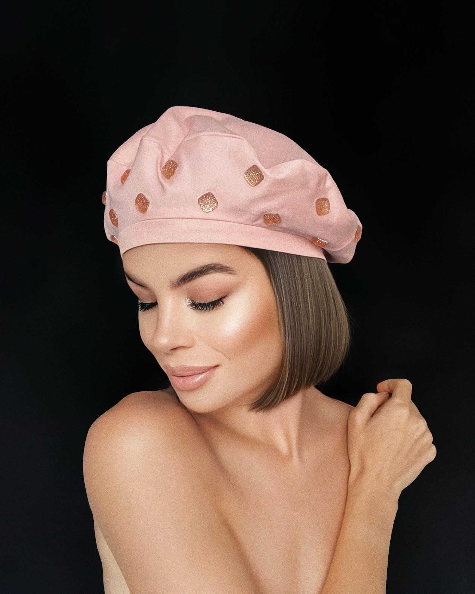 Pink Beret Pink Hat Pink Denim Beret Modern Beret Fashion - Etsy