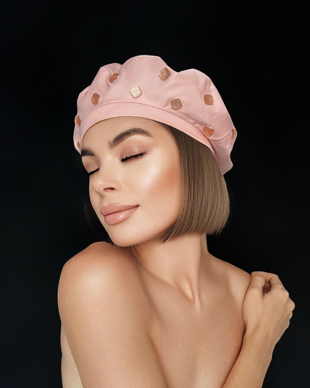 Pink Beret Pink Hat Pink Denim Beret Modern Beret Fashion - Etsy