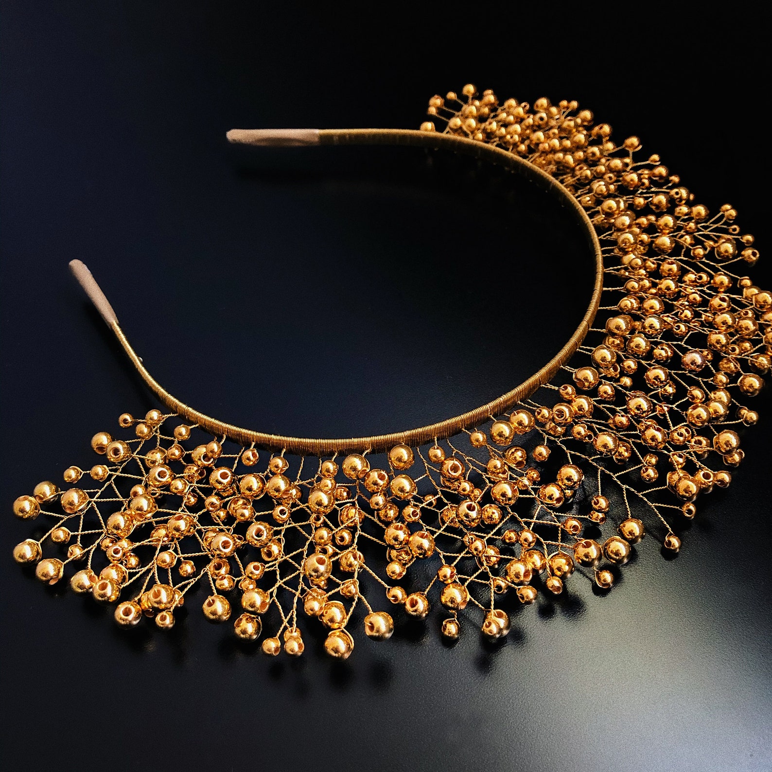 Goddess Crown Gold Tiara Chic Headpieces Crowns and Tiaras - Etsy