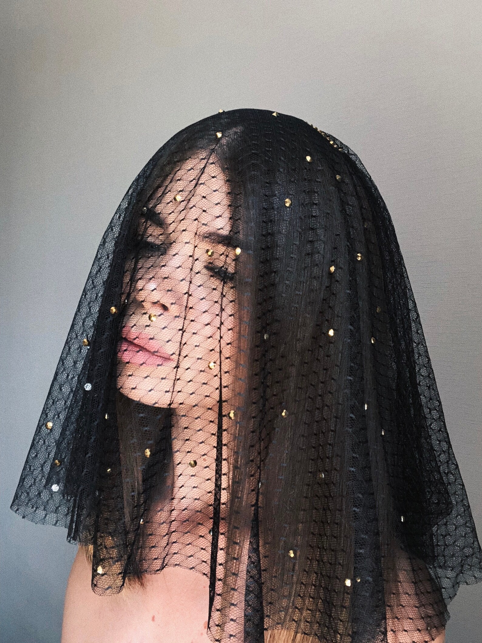 Funeral Veil Gothic Wedding Gothic Headdress Gothic Veil - Etsy