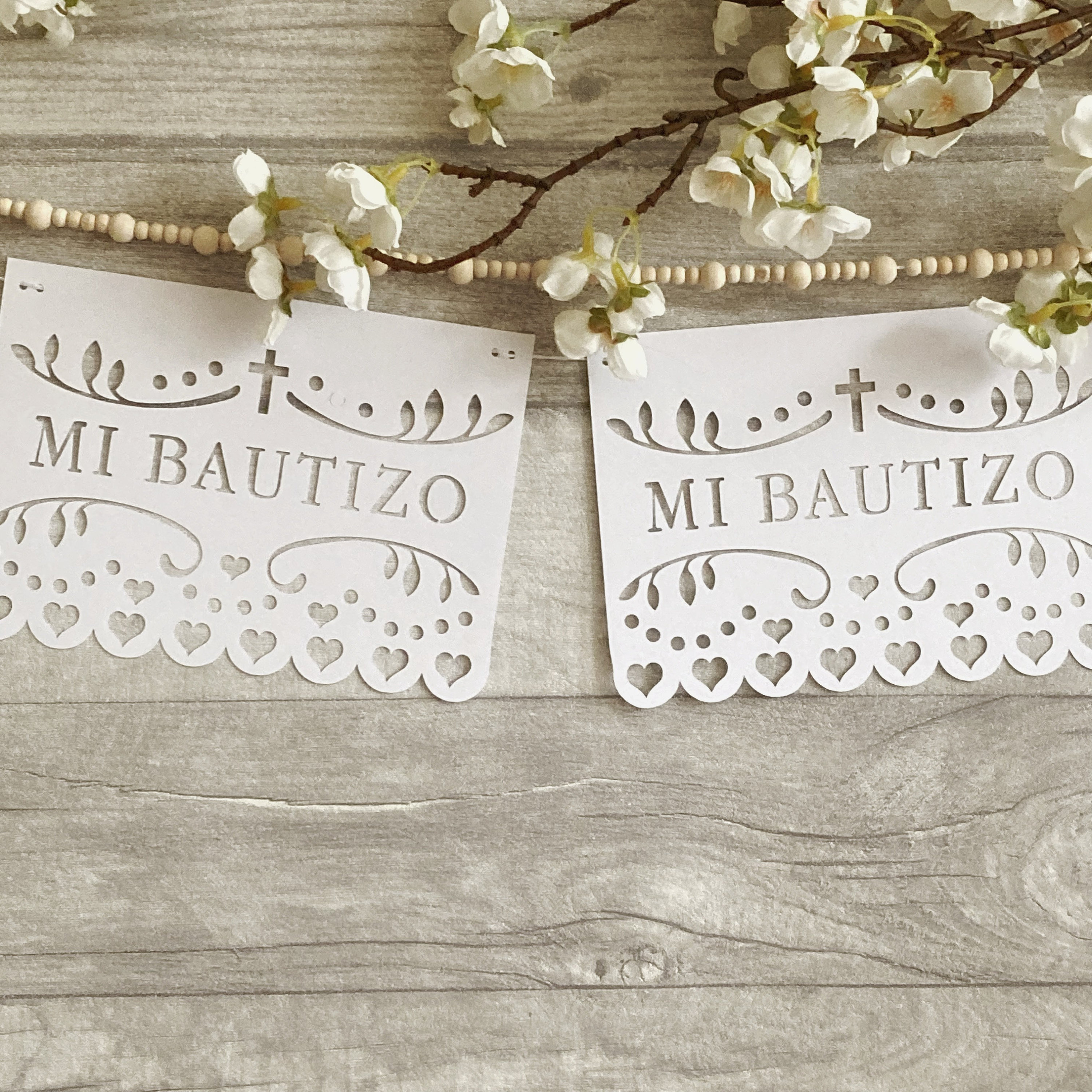 Mi Bautizo Banner SVG Christening Papel Picado Digital - Etsy