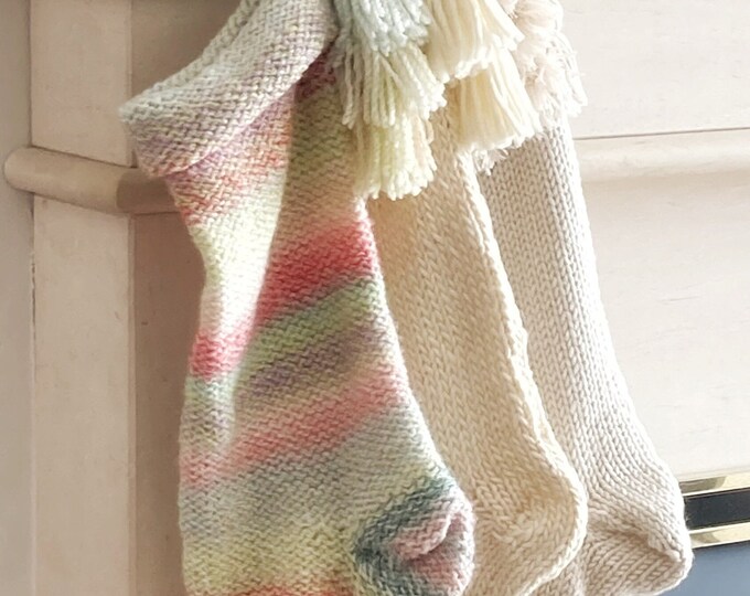 Baby's First Rainbow Christmas Stocking, Handmade Festive Holiday Decor ...