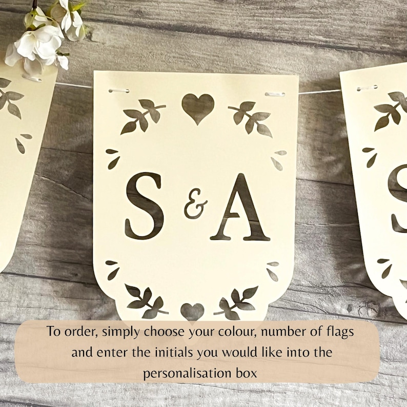 Custom Banner, Fiesta Wedding Shower Decor, Initials Bunting, Party ...