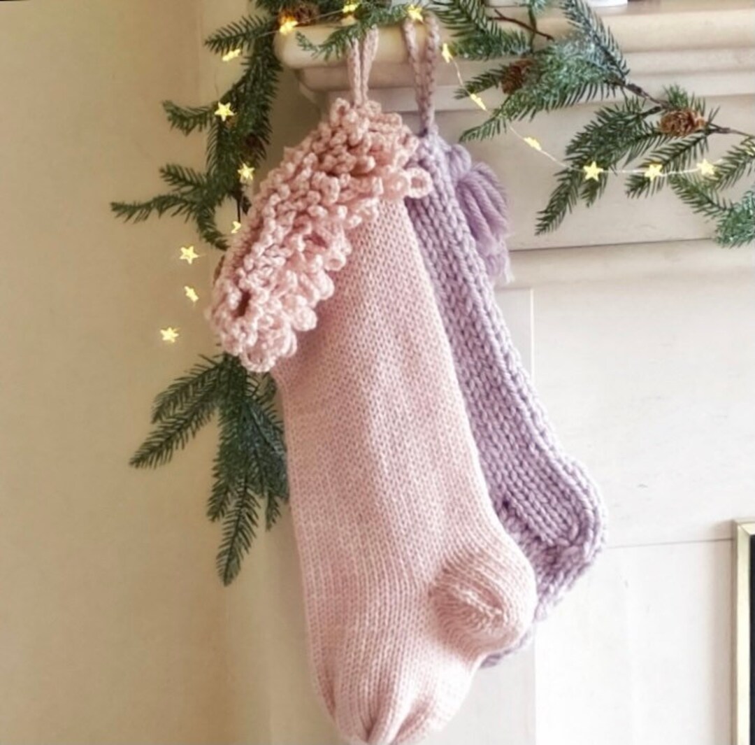 Pale Pink Christmas Stocking, Baby Girl Holiday Stocking - Etsy