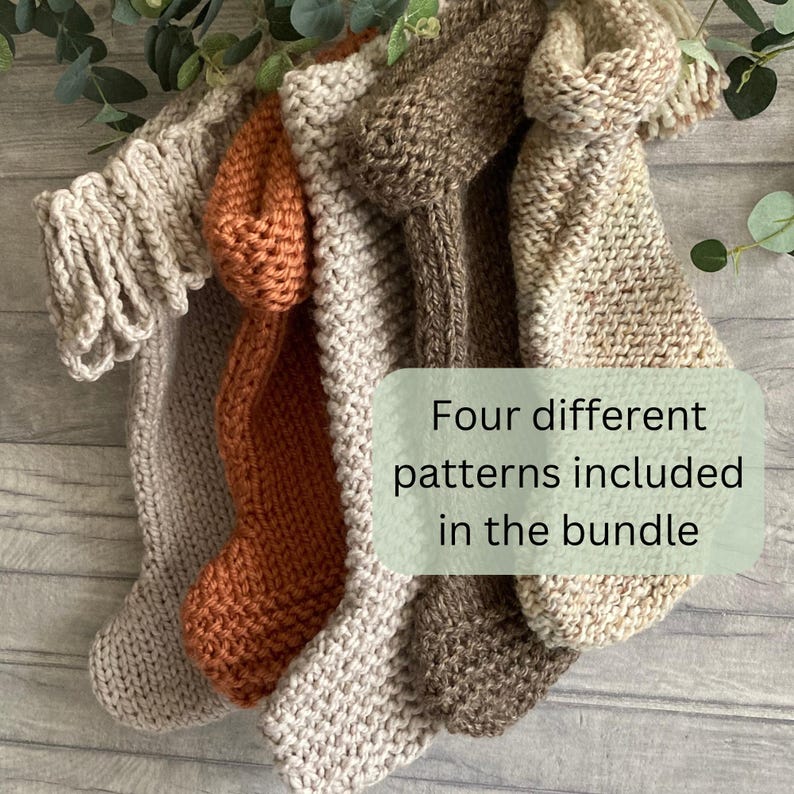 Beginner Christmas Stocking Knitting Patterns: Easy Knit Designs ...