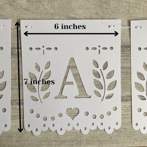 Papel Picado Alphabet Letters SVG Bundle, Floral Alphabet DIY Banner ...