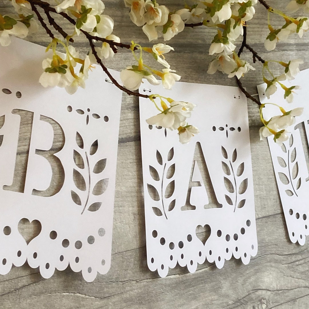 Custom Baby Name Banner, Personalised Baby Shower Sign - Etsy