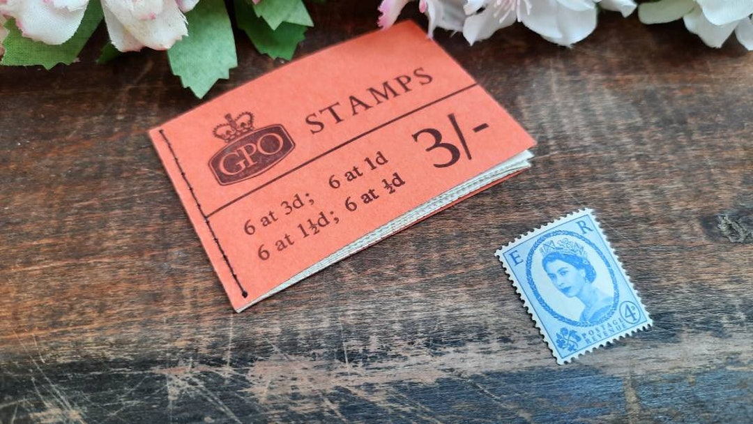 Vintage Book of GPO Postage Stamps 3/ - Etsy