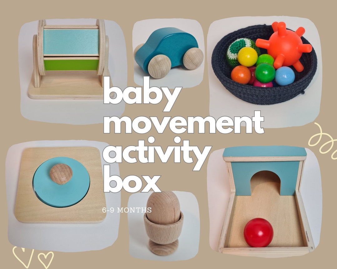 Montessori Play Kit 6-9 Months. Baby Educative Toys. Set of Montessori ...
