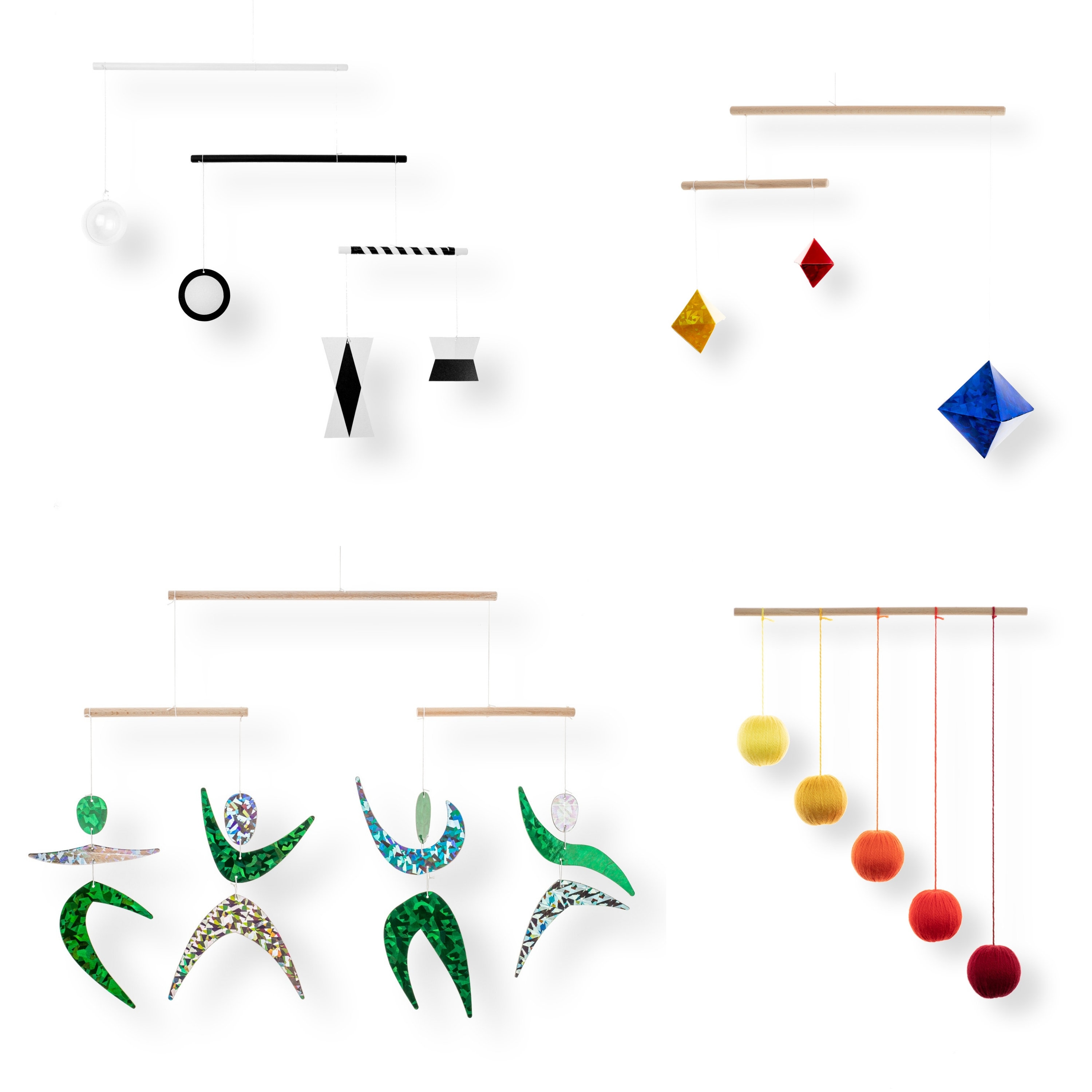 Montessori Mobile Set of 4 - Munari, Gobbi, Octahedron and Dancers for ...