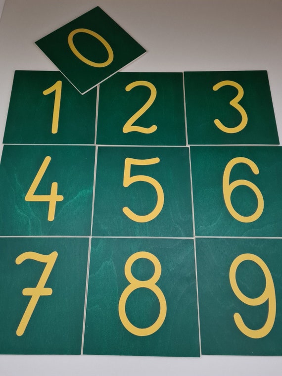 Sandpaper Numbers. Montessori Maths. Montessori Counting. | Etsy