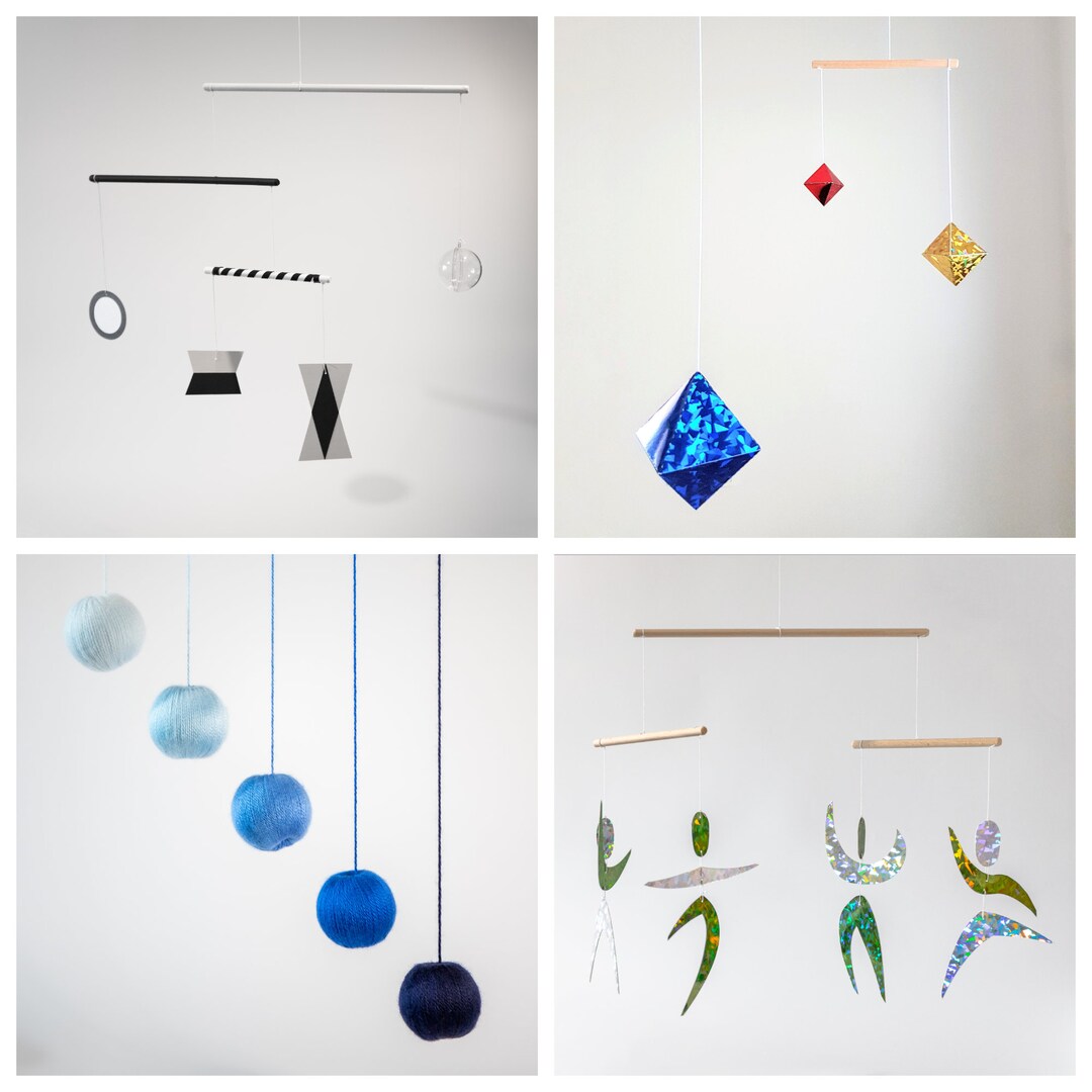 Montessori Mobile Set of 4 - Munari, Gobbi, Octahedron and Dancers for ...