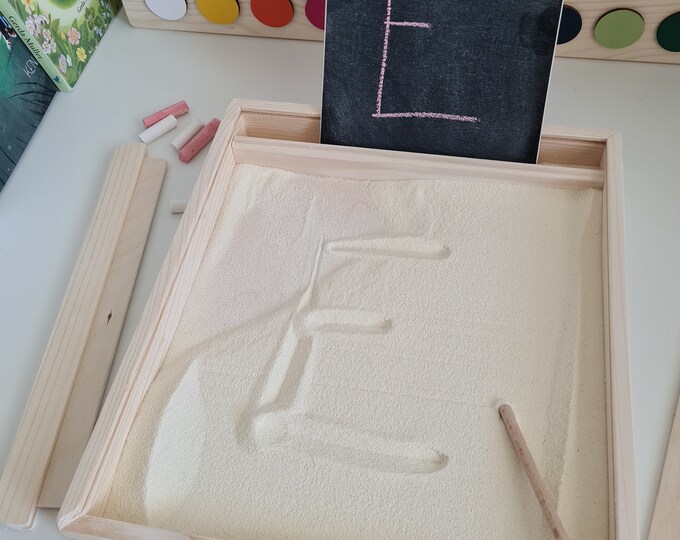 Sand Tray. Montessori Inspired Sand Tray. Letter Writing. Drawing Tray ...