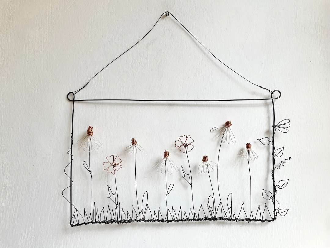 Daisies, Daisy, Wall Hanging, Wire Art, Buttercups, Wild Flowers, Wire ...