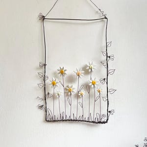 Daisies, Daisy, Wall Hanging, Wire Art, Spring Flowers, Wire Flowers ...