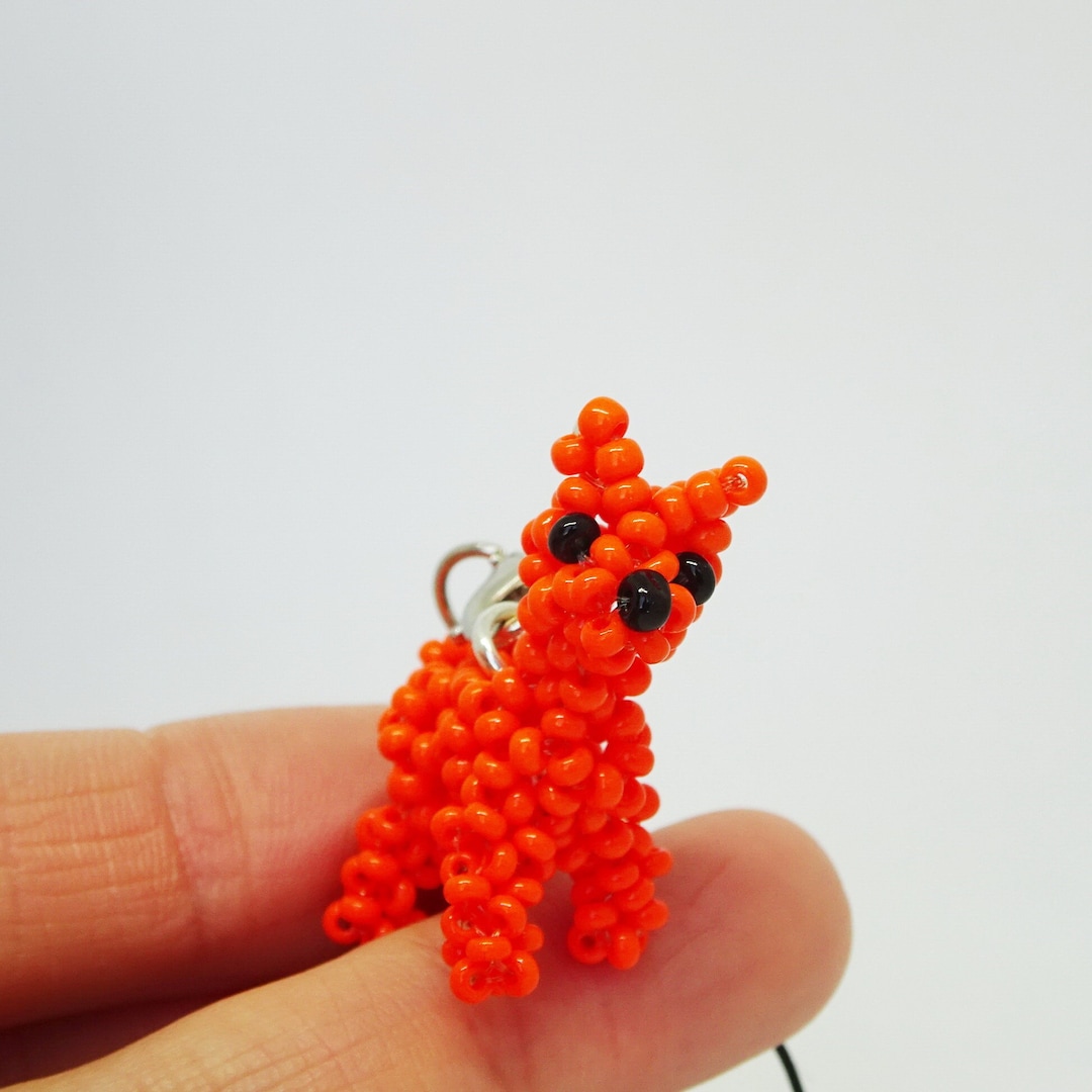 Pomeranian Spitz, Shiba Inu Dog Charm Handmade Beaded Jewelry Dog Lover ...