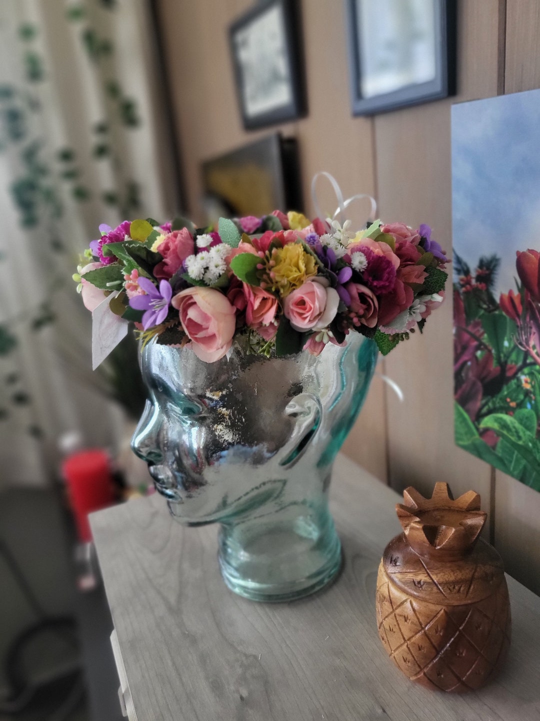 Artificial Lei Poo, Head Crown - Etsy