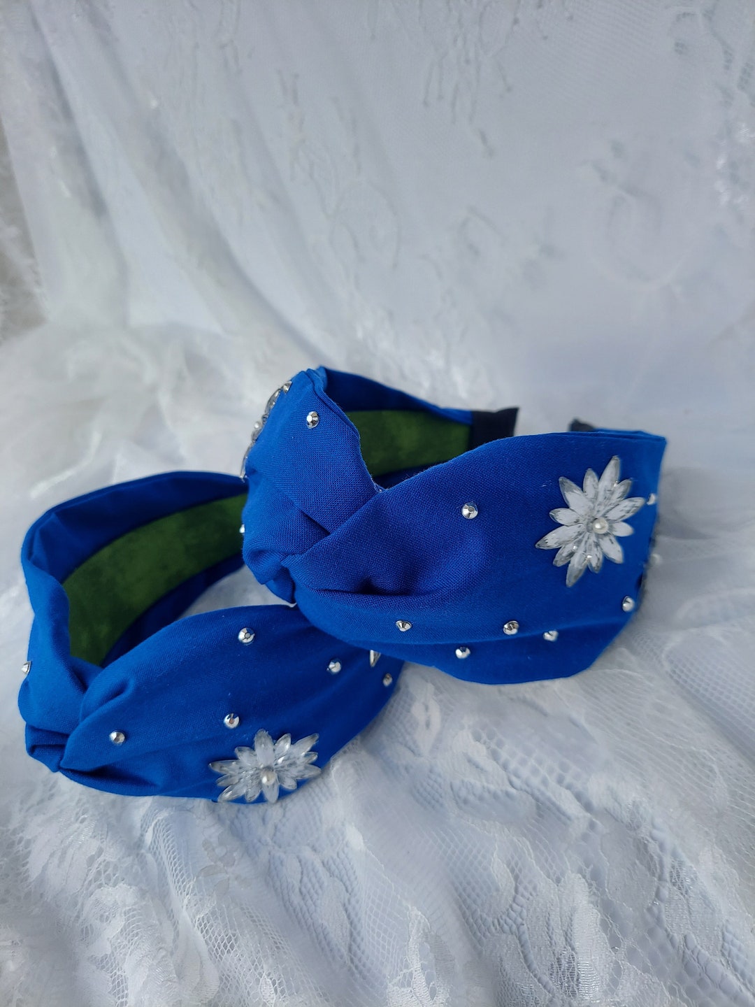 Royal Headband, Pearl Headband, Royal Blue Headband, Headband, 4th of ...