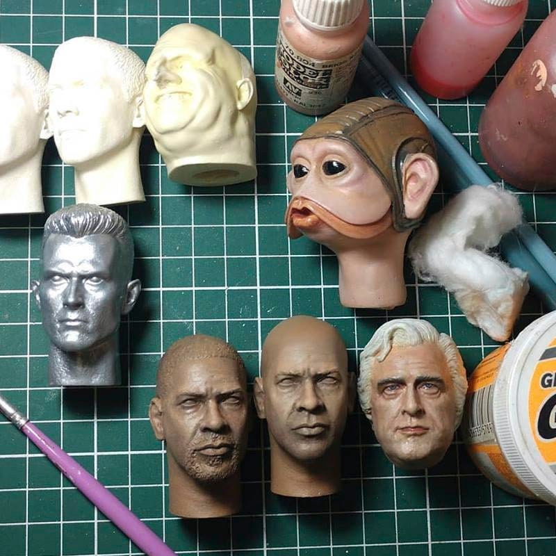 1/6 Head Sculpt Painter and Sculptor. Quote a Custom Onesixth Bust ...