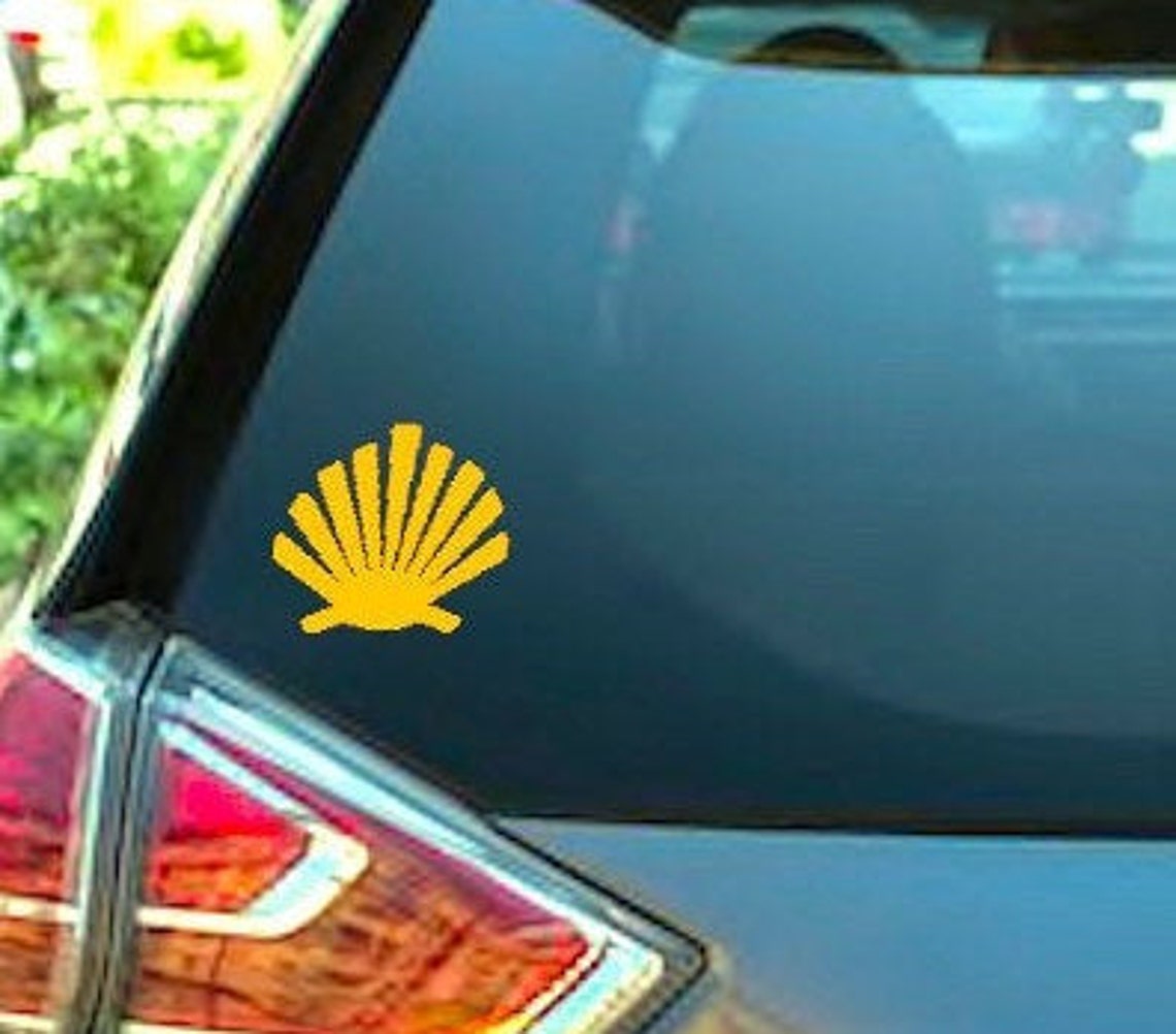 Scallop Shell Vinyl Camino Decal & Camino Sticker : Symbol of | Etsy