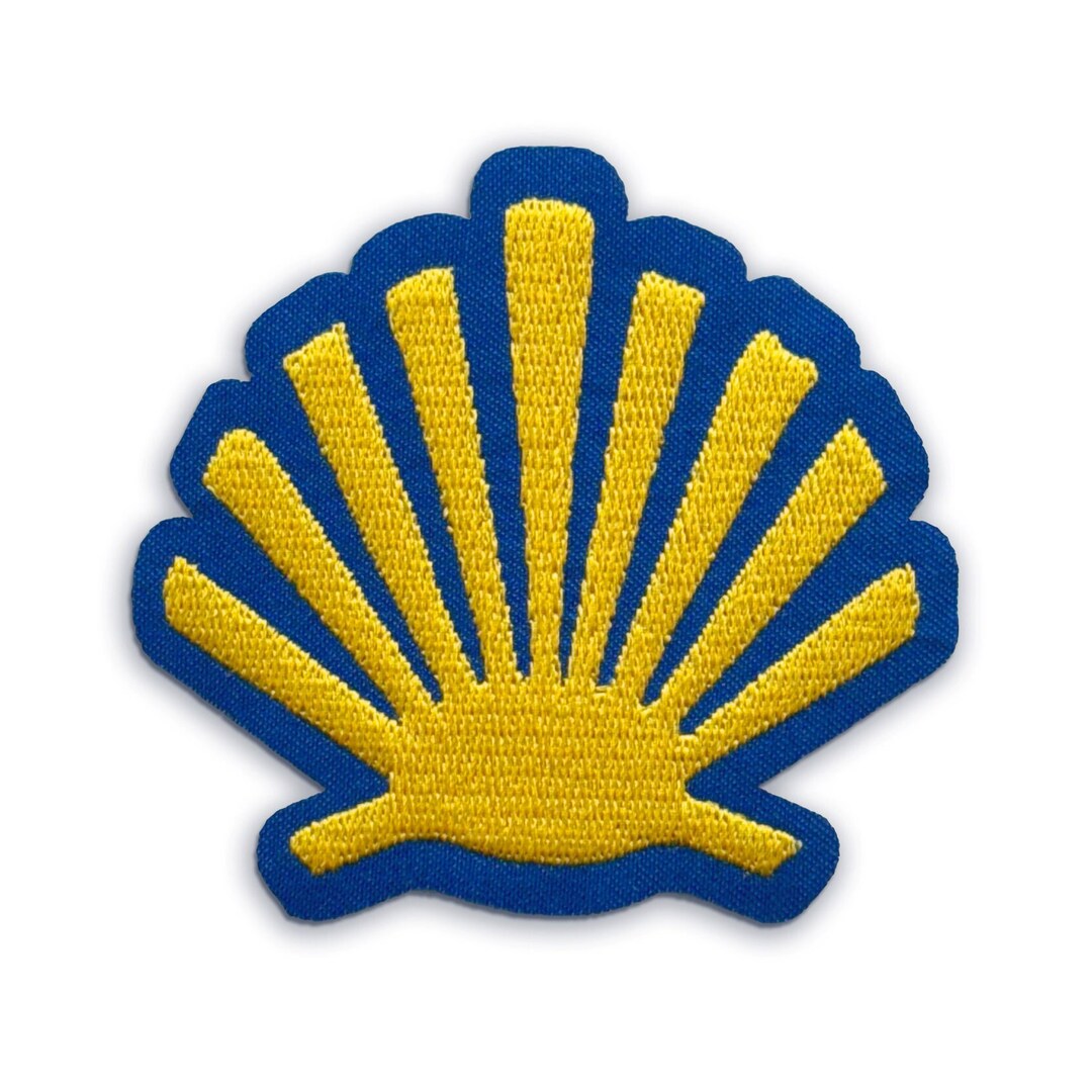 The Camino Shell Patch + Trail Map Card // Camino De Santiago • Shell ...