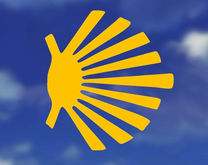 Scallop Shell Vinyl Camino Decal & Camino Sticker : Symbol of Camino De ...