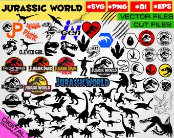 Jurassic world svg | Etsy