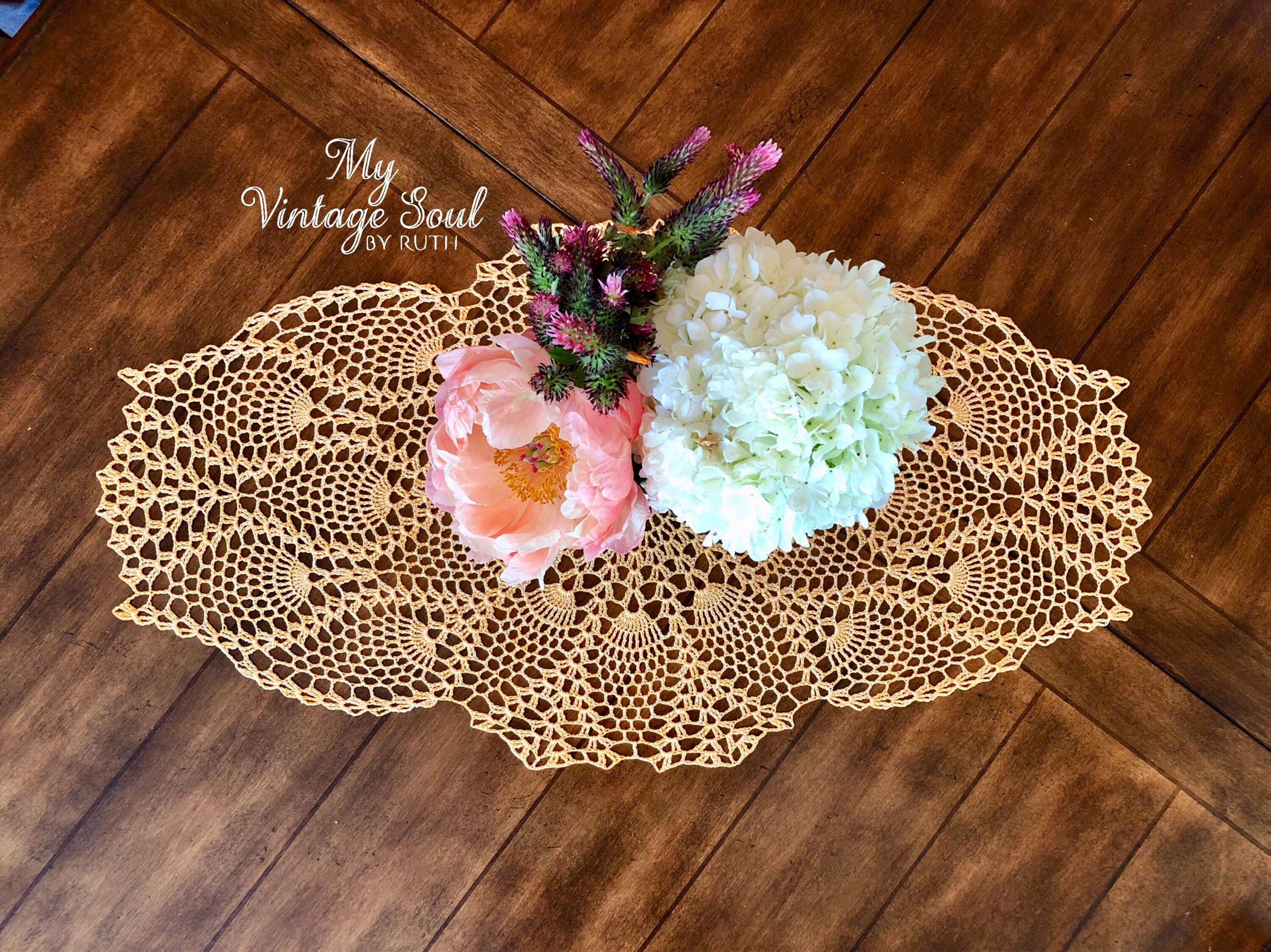Yellow Crochet Doilies - Crochet Doily - Crochet Lace Doily - Spring ...